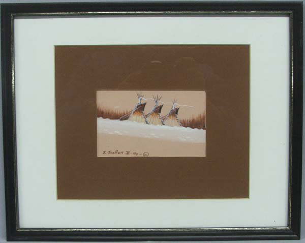 1992 Creek Original Painting By E Joshua Jr.