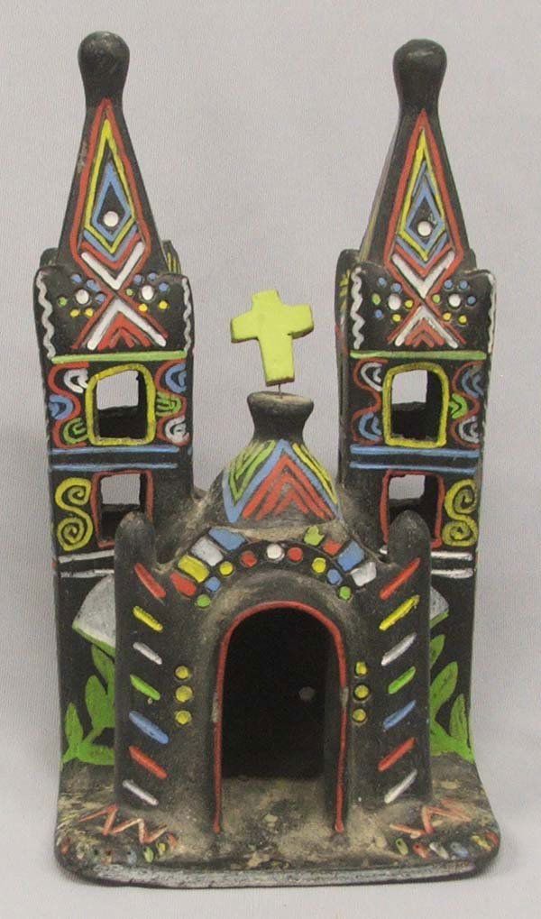 Vintage Mexican Pottery Church