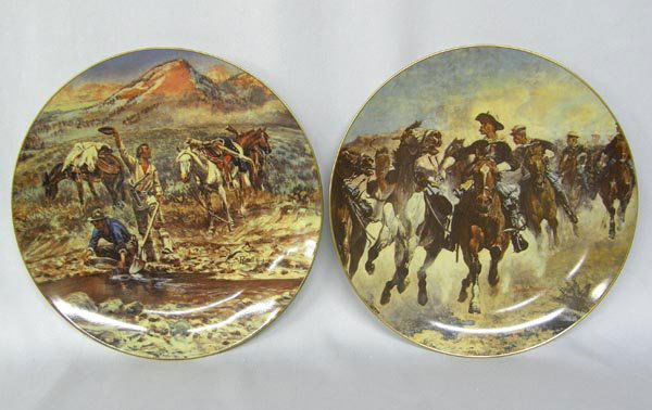 2 Frederic Remington Collector Plates - Mar 27, 2010 | Desert West ...