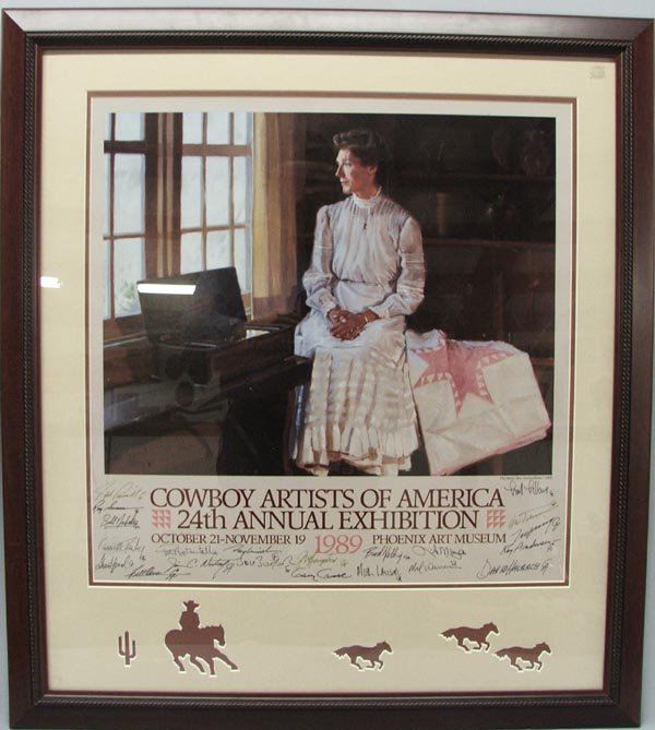 1989 Signed Fred Fellows Cowboy Artists Print