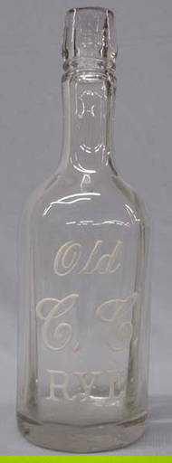 Antique ''old C. C. Rye'' Bottle