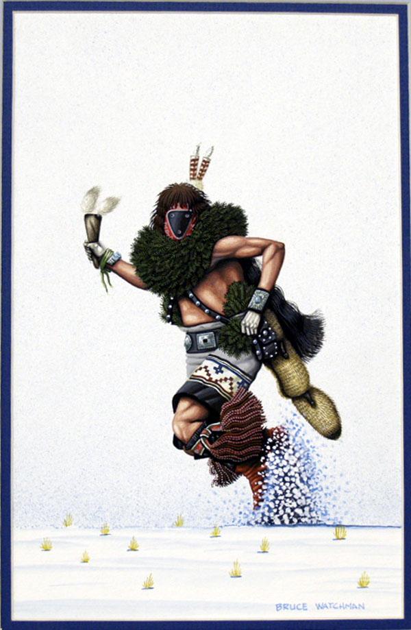 Original Navajo Painting by Bruce Watchman