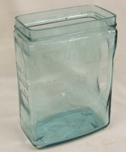 Antique Glass Battery Jar, Delco Light Exide