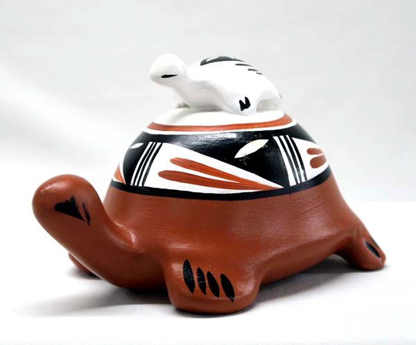 Native American Acoma Turtle Pottery by Koyote