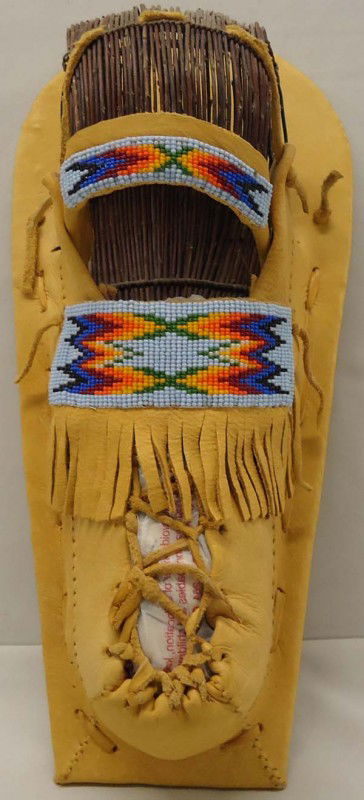 1960's Native American Ute Cradleboard By M. Tuttle