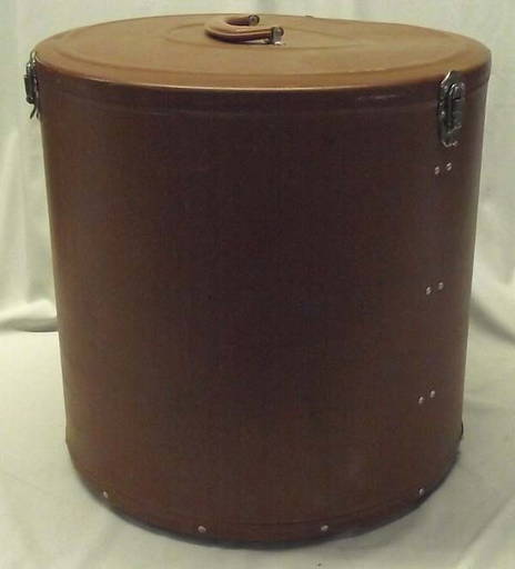 Large Cowboy Metal Hat Box, Holds Three Hats