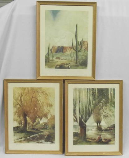 Original Color Etchings By Al Mettel