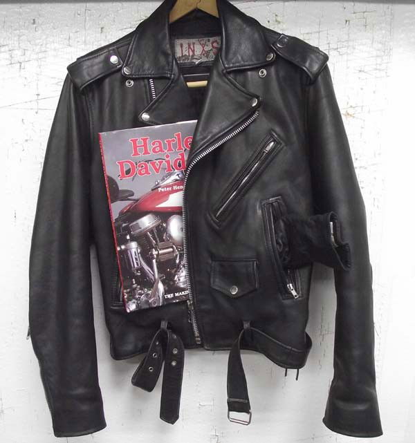 Black Leather INXS Motorcycle Jacket & HD Book - Jul 30, 2011 | Desert ...
