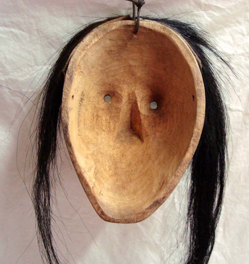 Seneca Wooden False Face Mask - Skanawati