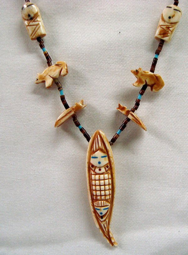 Navajo Corn Maiden Fetish Necklace