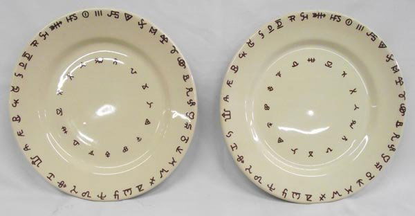 Wallace China Two ''desert Ware'' Plates