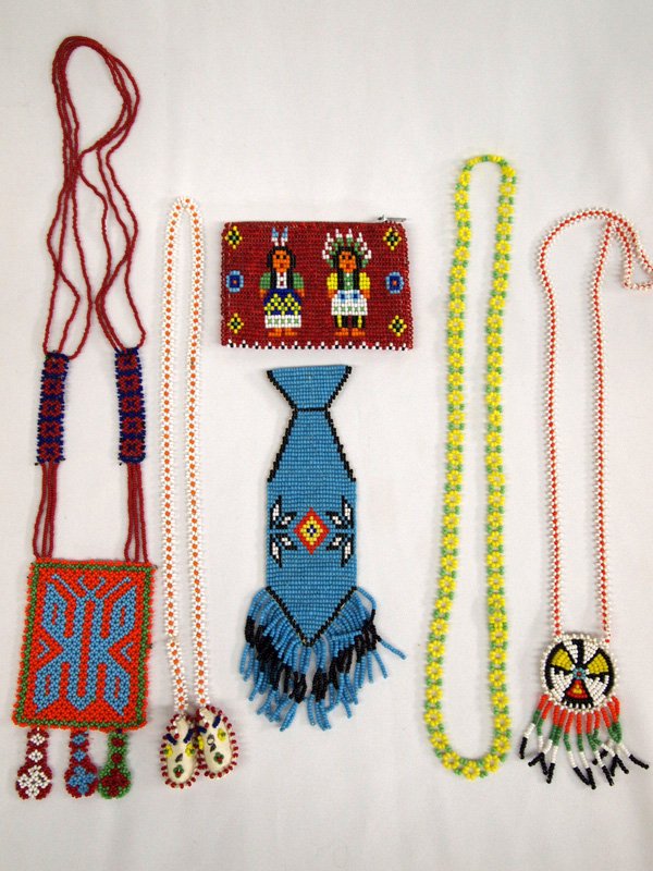Plains Indian Beadwork - Six Pieces