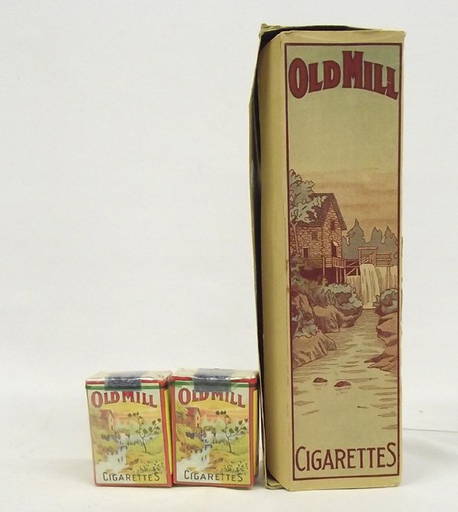 Antique Old Mill Cigarettes Box And 2 Packs