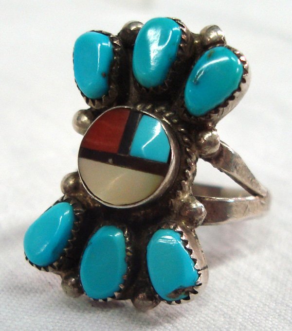 Zuni Sun Face Ring -- E. (Ernest) A. Zunie - Jul 28, 2013 | Desert West ...