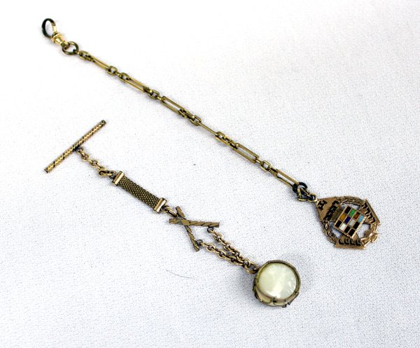 Pr Antique Estate Gold Antique Watch Fobs