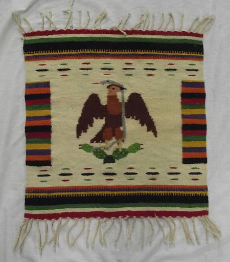 1950 Handwoven Saltillo Coahuila Rug