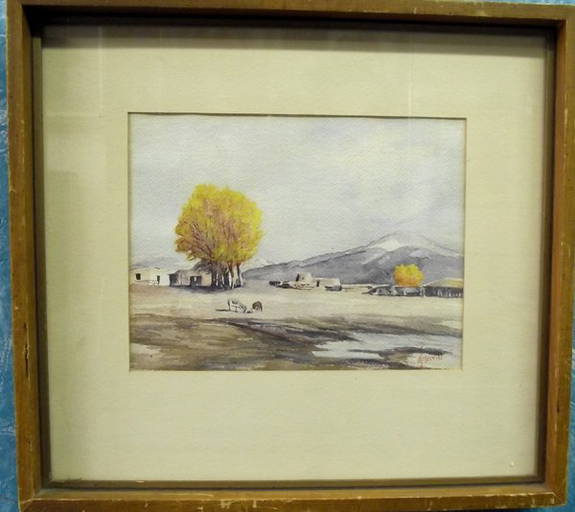 Original Watercolor By A. J. Merrill (1885 1973)