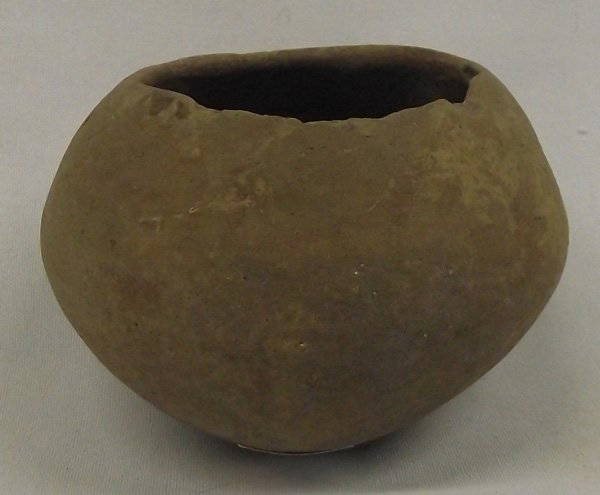 Precolumbian Colima Round Beige Utilitarian Jar