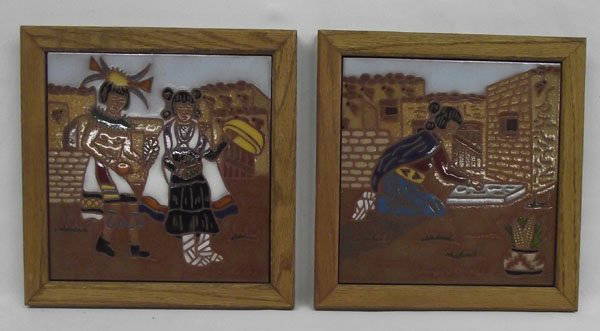 Pair of Framed Santa Fe Tiles by Jennifer Roche - Feb 23, 2014 | Desert ...