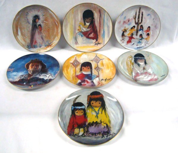 7 DeGrazia Collector Plates