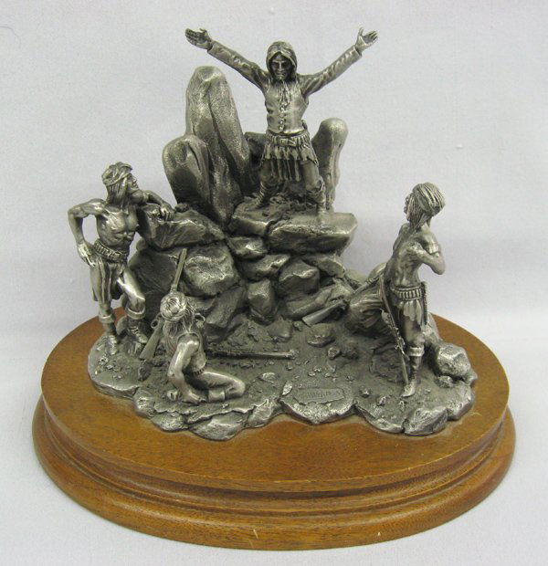 1989 Chilmark Pewter Geronimo Statue - Don Polland