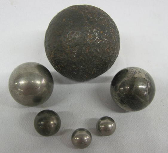 Vintage Estate Steel And Cast Iron Marbles & Orbs