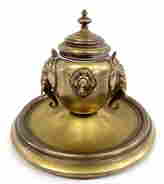 A Brass Ink Well w/Sailing Ship - Dec 29, 2012 | John Coker, Ltd. in TN
