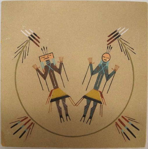 Native American Navajo Yei Dancer Sand Painting - Oct 22, 2016 | Desert ...