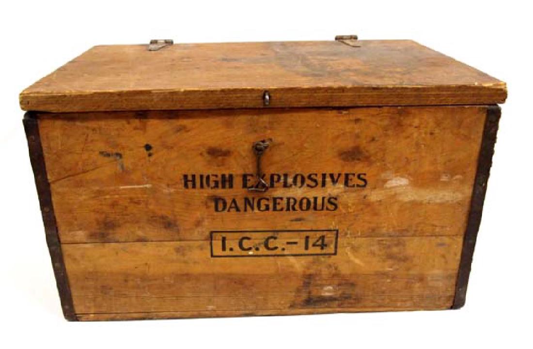 1942 Geneva Coal Mine DuPont Explosives Wood Box
