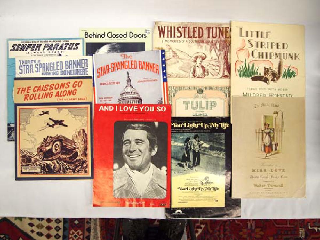 Collection Of Antique & Vintage Sheet Music
