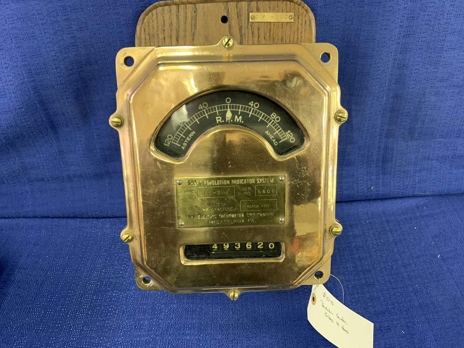 Solid Brass Revolution Counter - Oct 26, 2019 | Nordic Auction in MN