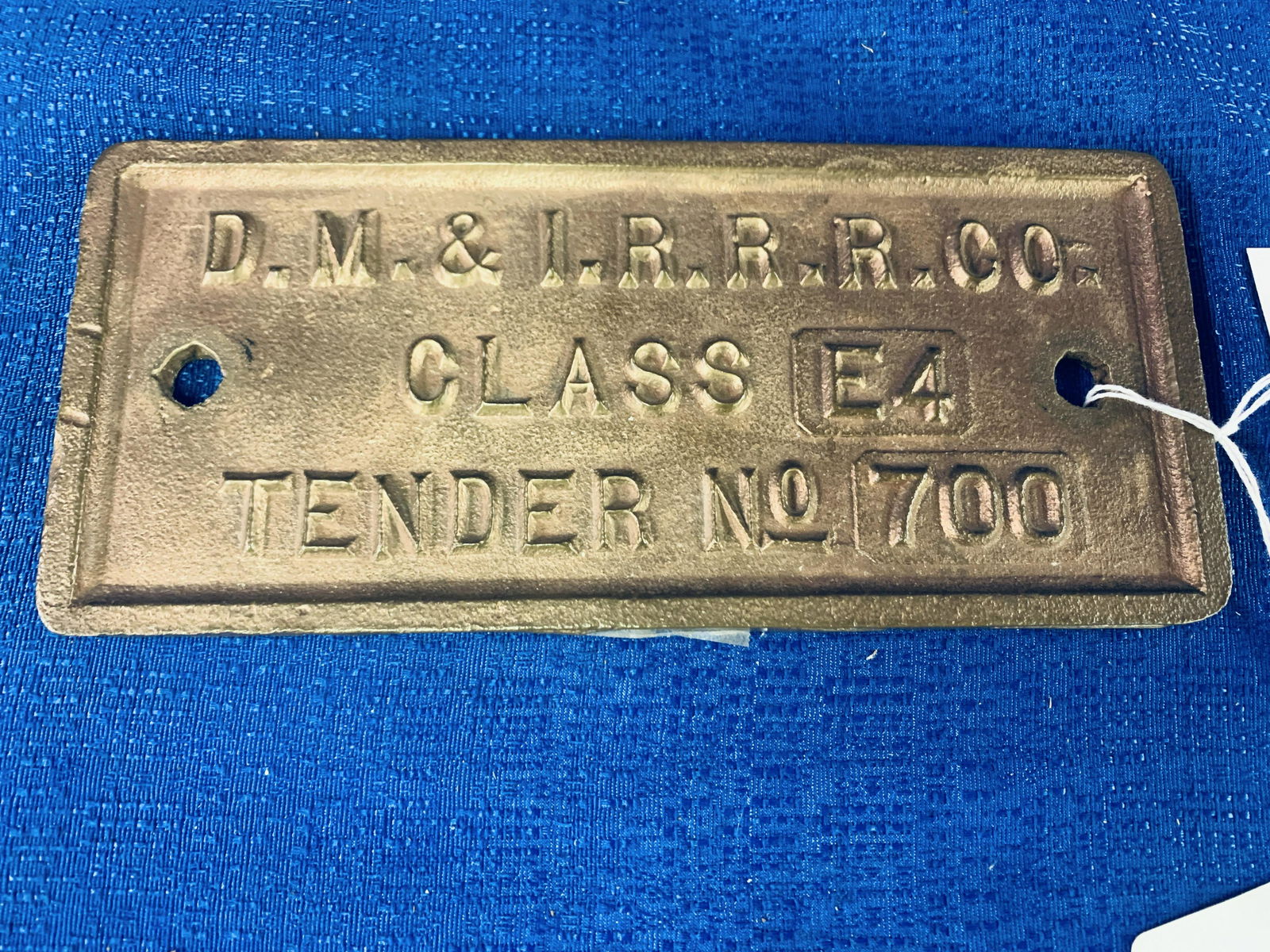 Solid Brass Tender Plate #700