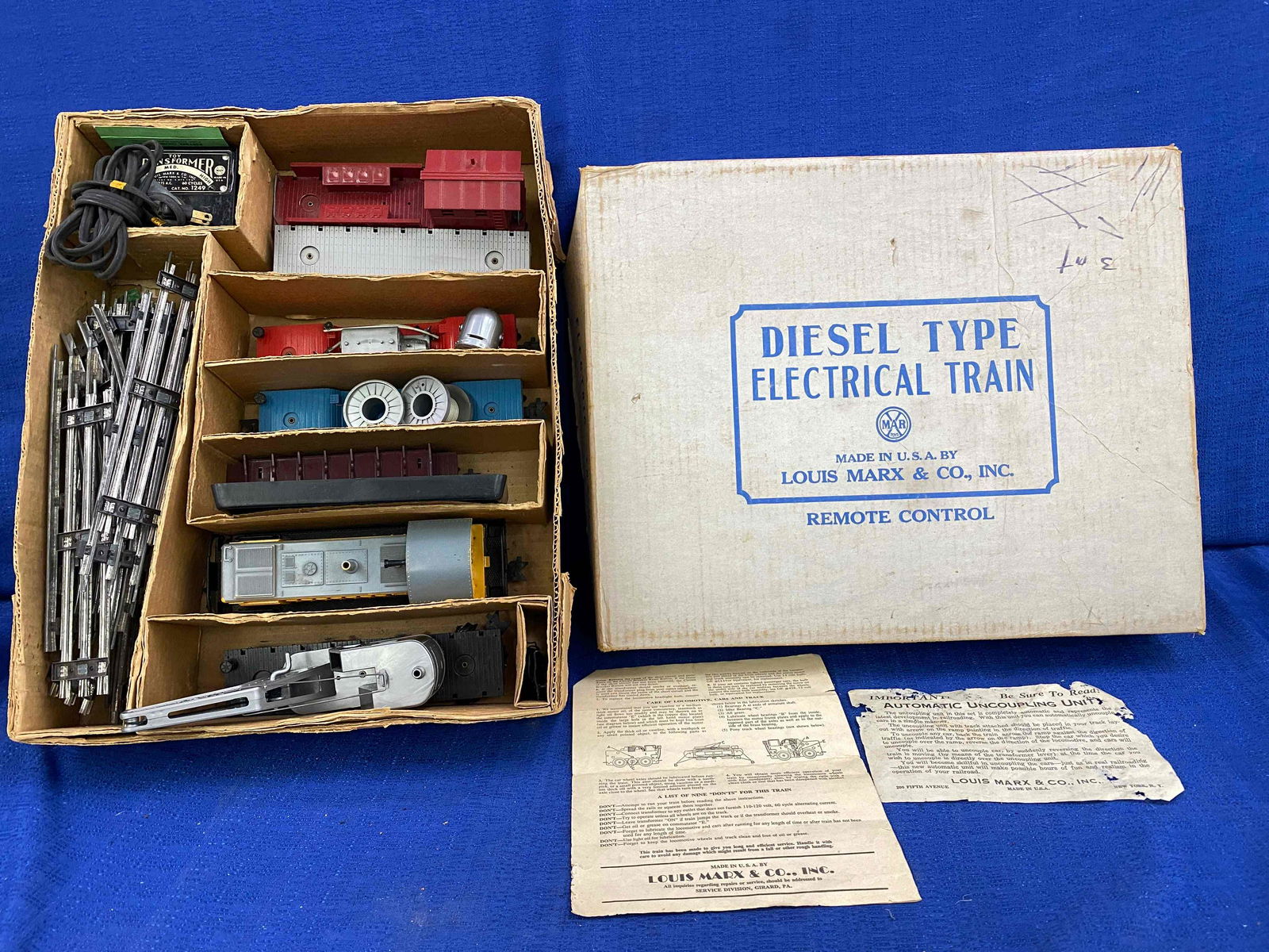 For Auction: Louis Marx Toy Train Set in original box (#100176) on Apr ...