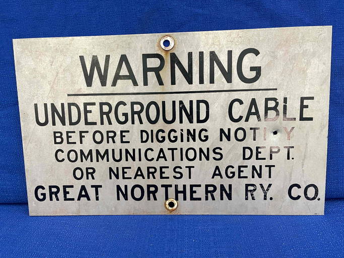 Great Northern Railroad Warning Sign (#300147) on Mar 05, 2022 | Nordic ...