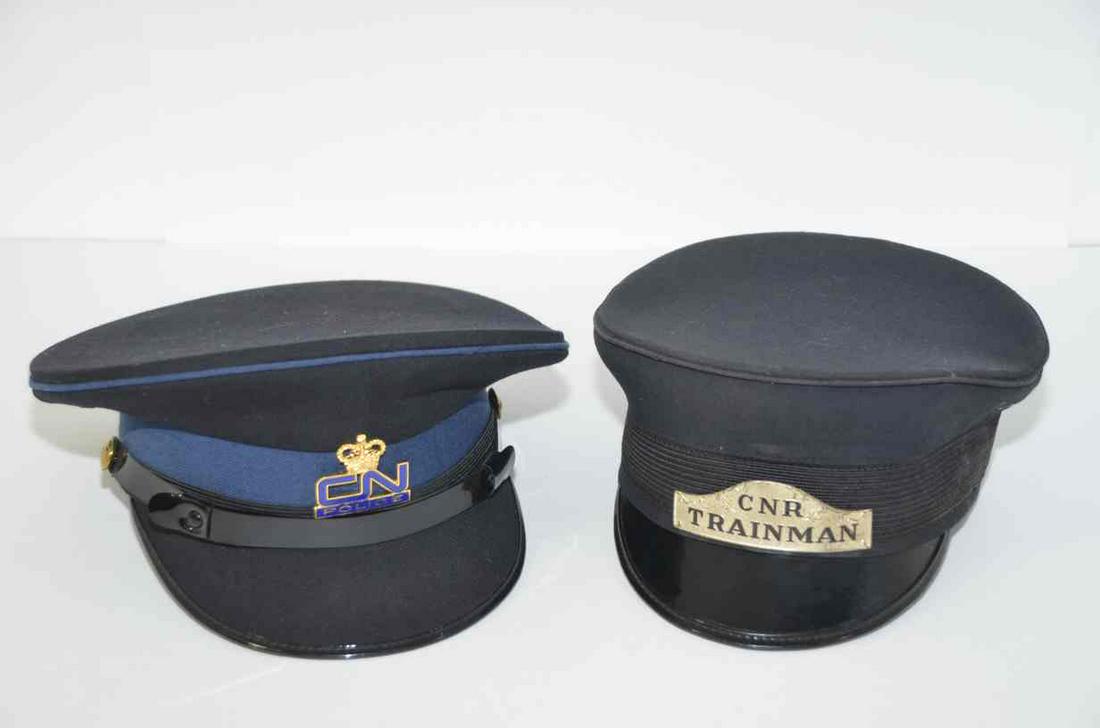 Two Canadian National Rr Hats