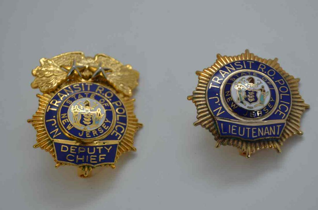 Two New Jersey Transit Rail Operations Police Badges - Oct 21, 2022 ...
