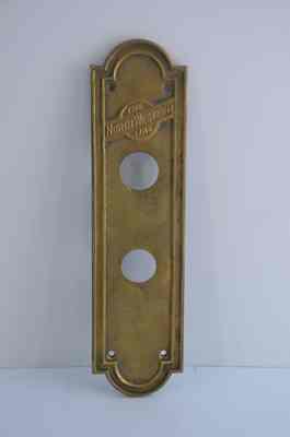 Chicago And Northwestern Rr Brass Pullman Door Handle Back Plate