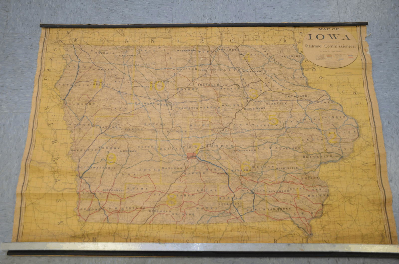 1902 State of Iowa Railroad Map (#257561) on Jan 14, 2023 | Nordic ...