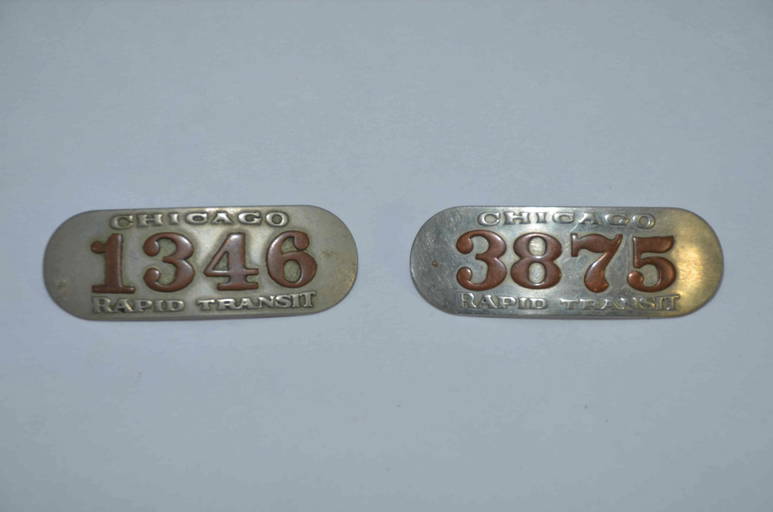 Two Chicago Rapid Transit Hat/Identification Badges (#353420) on Jan 14 ...