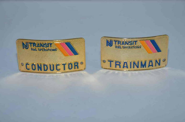 New Jersey Transit Hat Badges Trainman And Conductor