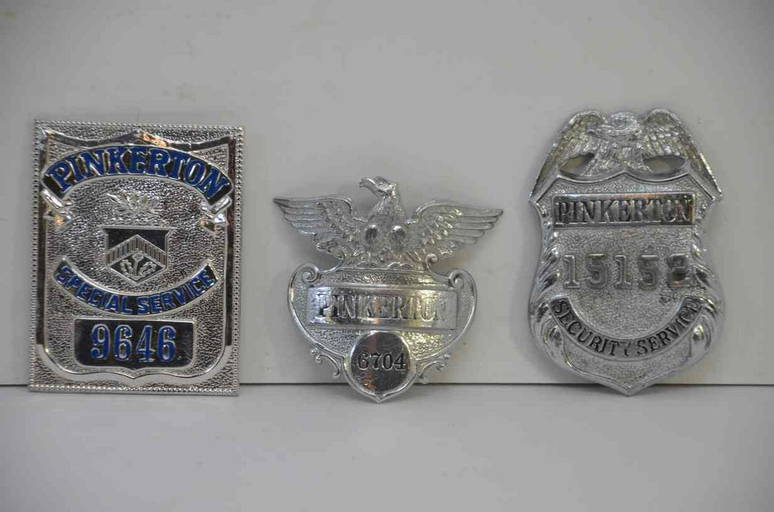 Three Pinkerton Security Badges (#352411A) on Jan 14, 2023 | Nordic ...