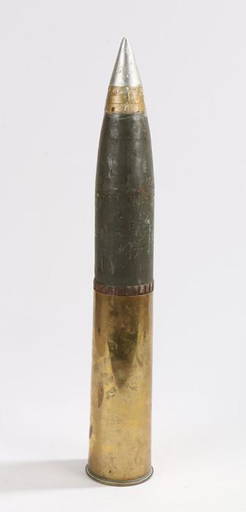 Second World War British 25 Pdr Smoke Shell With Green