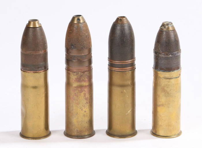 First World War 37 Mm Shells With Projectiles, French