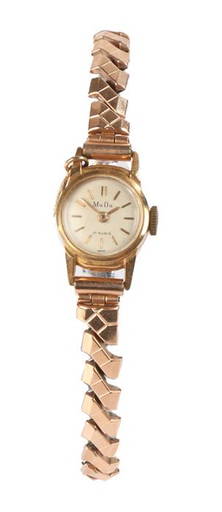 Mudu 18 Carat Gold Ladies Wristwatch, The Signed Cream