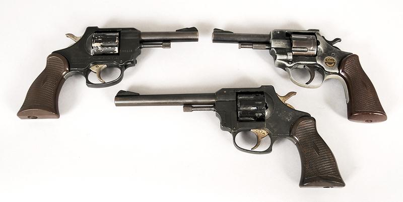 Three Double Action Revolvers