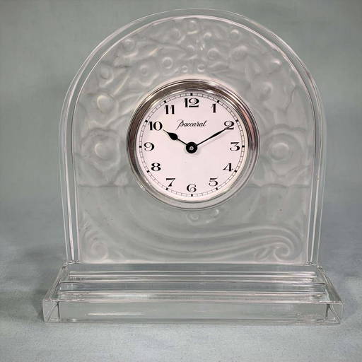 Baccarat Crystal Desk Clock