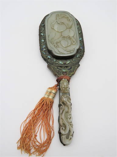 Antique Chinese Silver & Jade Hand Mirror (#0037) on Oct 27, 2021 ...