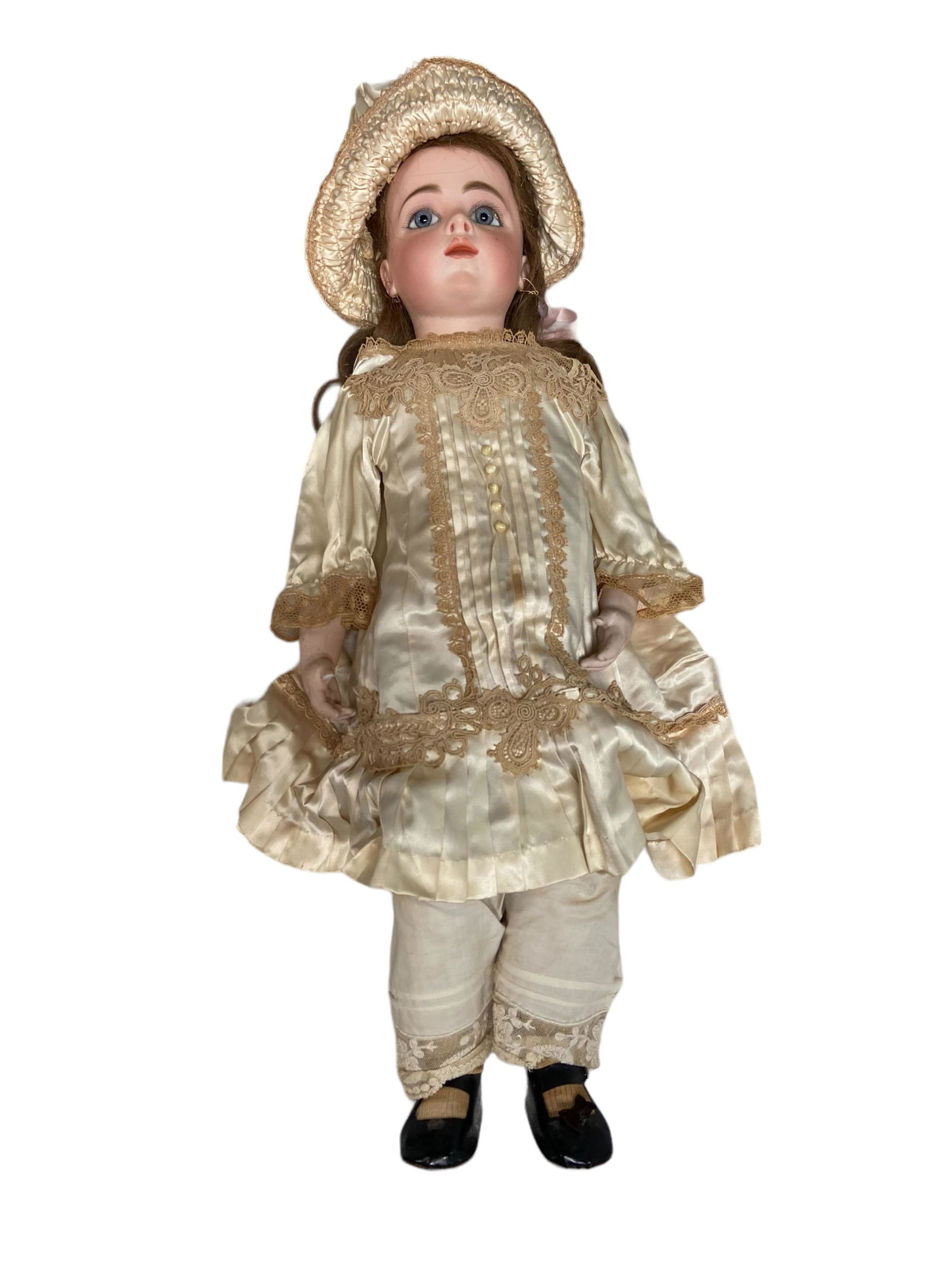 Antique Bru Jne 9 Bebe Bisque Head Doll