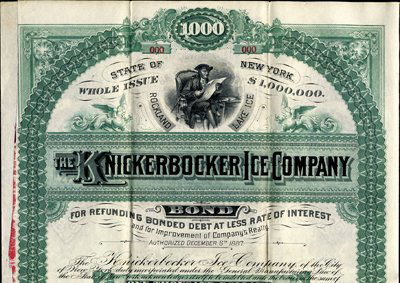 443: New York. U.S. The Knickerbocker Ice Co.