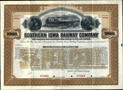 Iowa. U.s. Southern Iowa Railway Co.